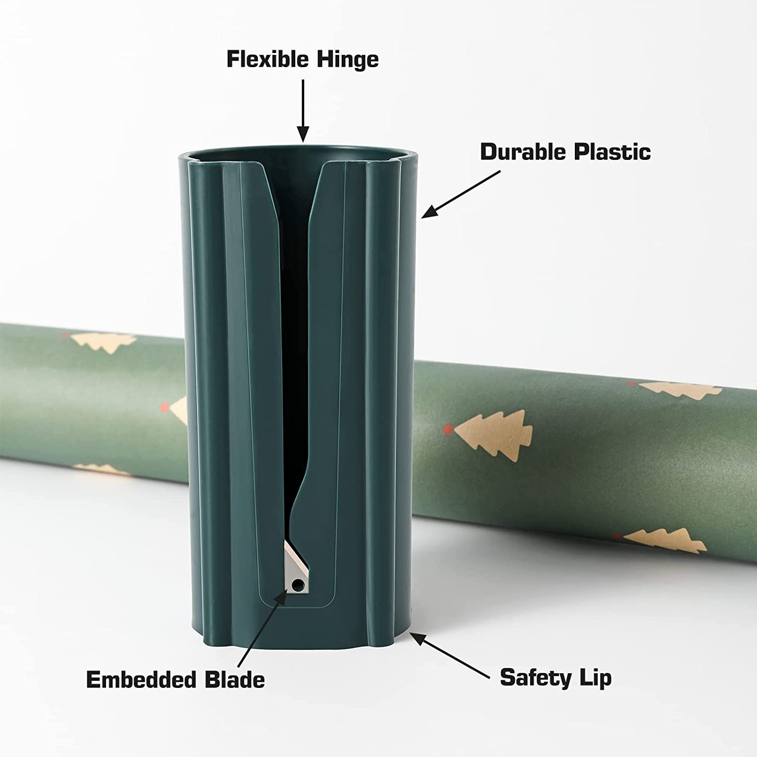 2PCS/PACK Christmas Wrapping Paper Cutter Tool Sliding Gift Wrap Cutter ...